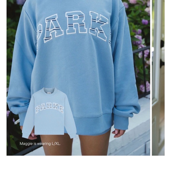 Parke | Sweaters | Parke Light Blue Womens Crew Neck Sweater | Poshmark